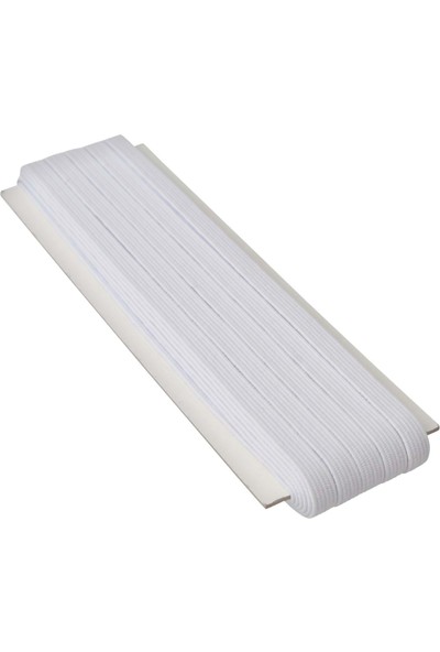 Hobigun Yuvarlak Bel Lastiği Beyaz 10 mt