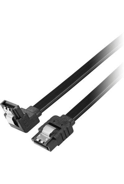 Arocx AA-X1001 6gbit/s Sata 3 Kablo L Tip + Kit Kilitli Sata Kablosu, Kablo Derleyiciler ve Vida Seti - Siyah