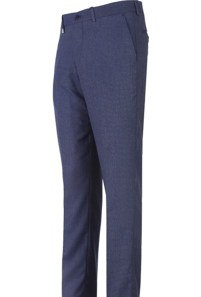 İmza Lacivert Düz Desen Comfort Fit Pantolon