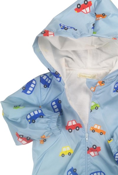 Baby Rosa Arabalı Erkek Bebek Yağmurluk