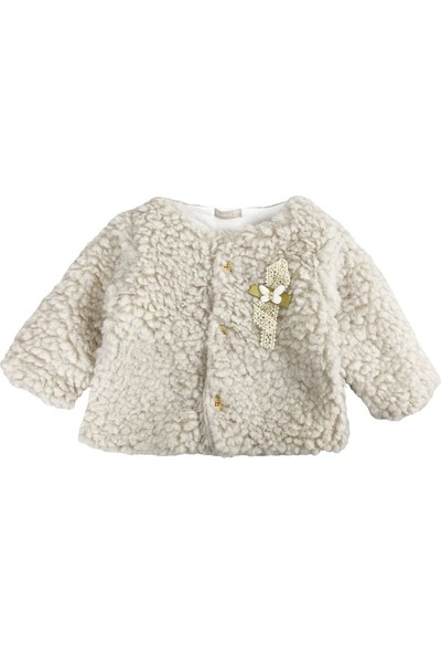 Cassiope Kız Bebek Peluş Mont Bej