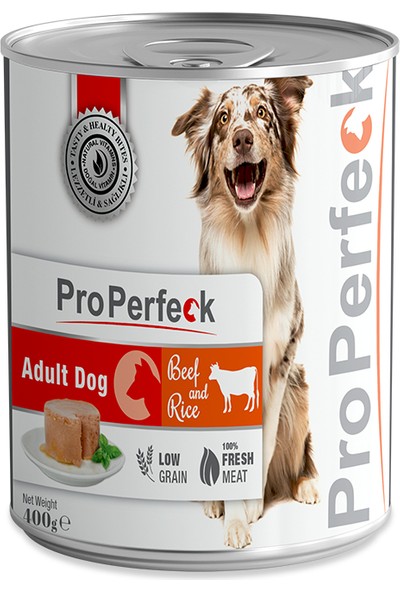 Pro Perfeck Dana Etli Yetişkin Köpek Konservesi 400 gr Pro Perfeck Dana Etli Yetişkin Köpek Konservesi 400 gr
