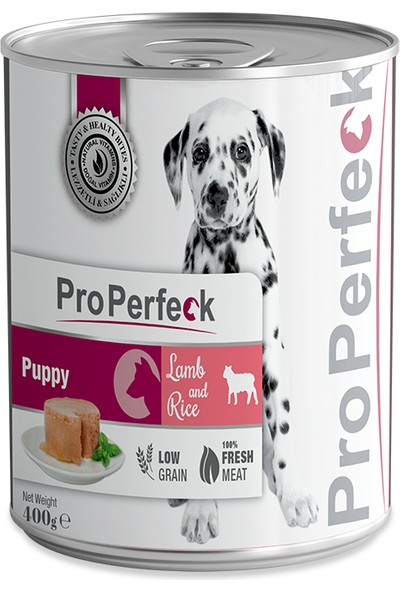 Pro Perfeck Kuzulu Pirinçli Yavru Köpek Konservesi 400 gr Pro Perfeck Kuzulu Pirinçli Yavru Köpek Konservesi 400 gr