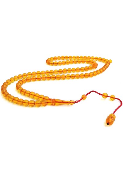 Tesbihkenti 99 Ateş Kehribar Namaz Tesbihi Günlük Kullanıma