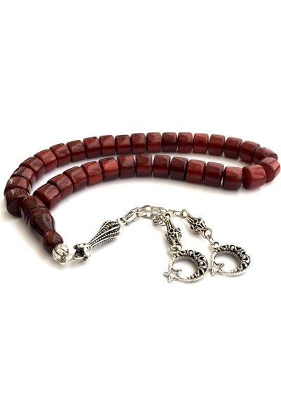 Tesbihkenti Tekerlek Kesim Koyu Renk Toz Kehribar