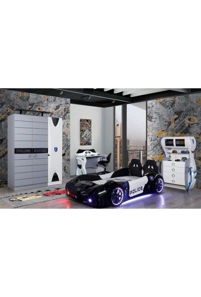 Bubu Home Police Oda Takımı ( Dolap + Araba Karyola + Çalışma Masası + Çamaşırlık ) Bubu Home Police Oda Takımı ( Dolap + Araba Karyola + Çalışma Masası + Çamaşırlık )