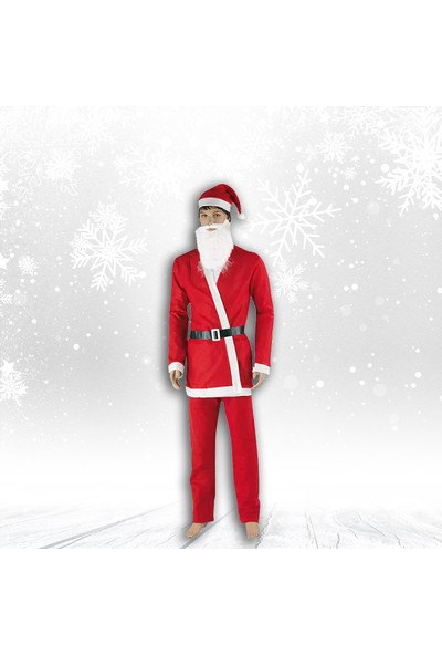Süsle Bebek & Parti Noel Baba Polar Kumaş 5 Parça Kostüm Seti, 3/4 Yaş - Erkek Süsle Bebek & Parti Noel Baba Polar Kumaş 5 Parça Kostüm Seti, 3/4 Yaş - Erkek