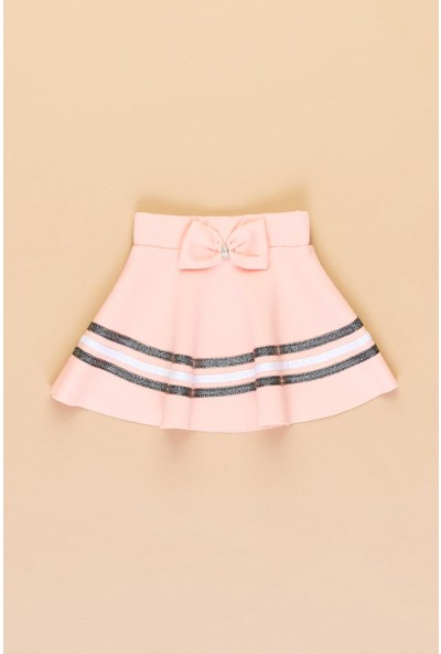FullaModa Fiyonklu Scuba Çocuk Etek