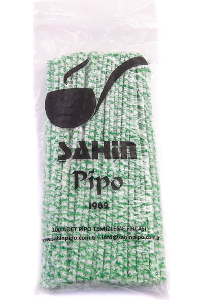 Şahin Pipo Temizleme Fırçası 100LÜ Yeşil