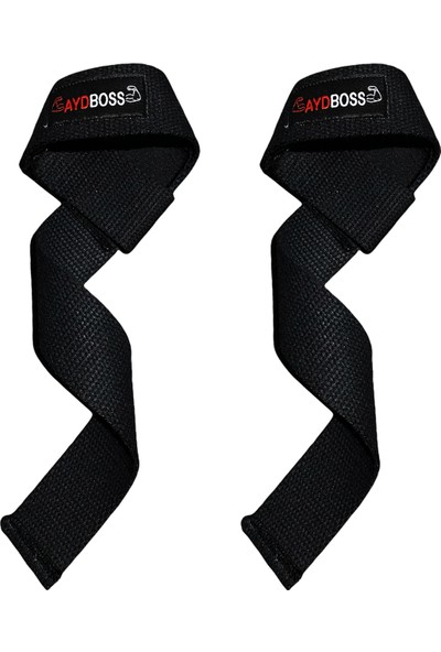 Ayd Boss Ağırlık Kaldırma Kayışı Wrist Strap Fitness Crossfit Halter Kayışı / Lifting Straps - Siyah-Gri Ayd Boss Ağırlık Kaldırma Kayışı Wrist Strap Fitness Crossfit Halter Kayışı / Lifting Straps - Siyah-Gri