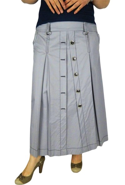 Akra Kadın Keten Etek AKR1168 BGL-ST01729