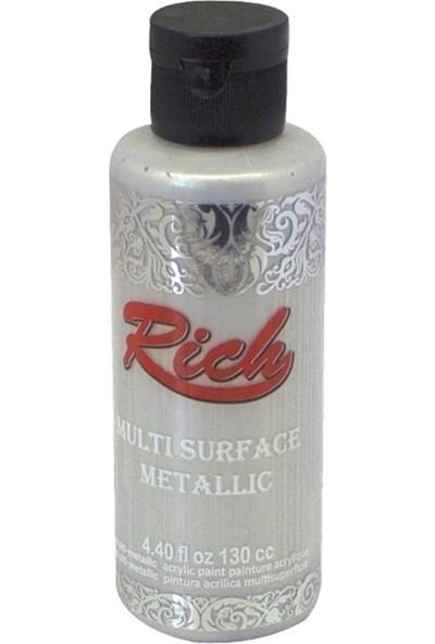 Rich Multi Surface Metalik Boya 130 cc Gümüş