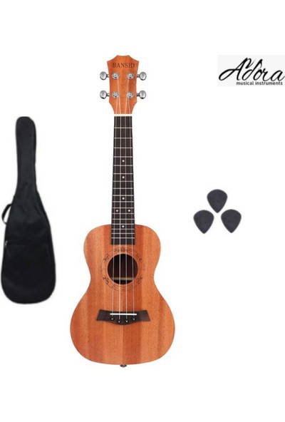 ADORA Maun Agacı Masif Maun Tenor Ukulele+Kılıf