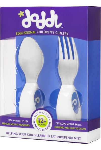 Doodl Çatal Kaşık Seti Mavi 2.li