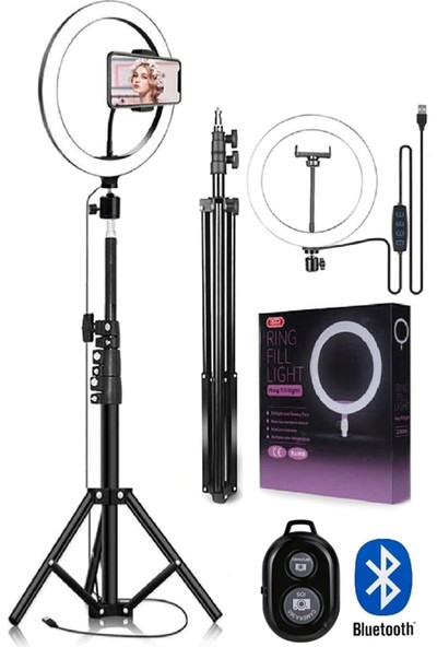 Asfal Kumandalı Youtuber Selfie LED Işıklı 210 cm Tripod 10 Inç(26 Cm) Kuaför Makyaj Işığı Tiktok Işığı Asfal Kumandalı Youtuber Selfie LED Işıklı 210 cm Tripod 10 Inç(26 Cm) Kuaför Makyaj Işığı Tiktok Işığı