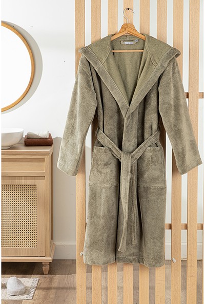 English Home Softy Triga Pamuklu Bornoz S-M Yeşil