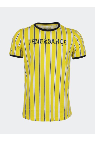 Fenerium Erkek Tribün Çizgili Fenerbahçe T-Shı