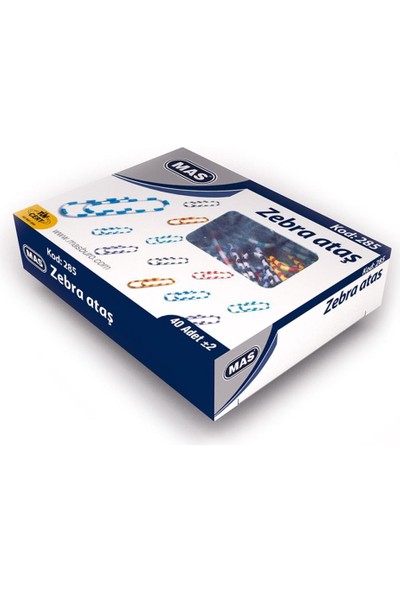 Cmt Mas 285 Ataş Zebra Desenli 28 mm 36 Paket Cmt Mas 285 Ataş Zebra Desenli 28 mm 36 Paket