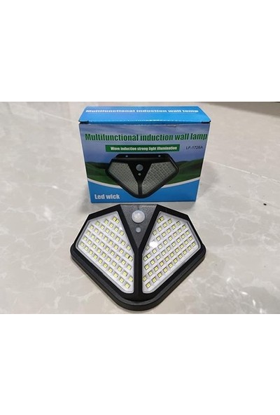 Tolun Group Hareket Sensörlü Güneş Enerjili LED Aydınlatma Dış Mekan Bahçe 102 LED Li