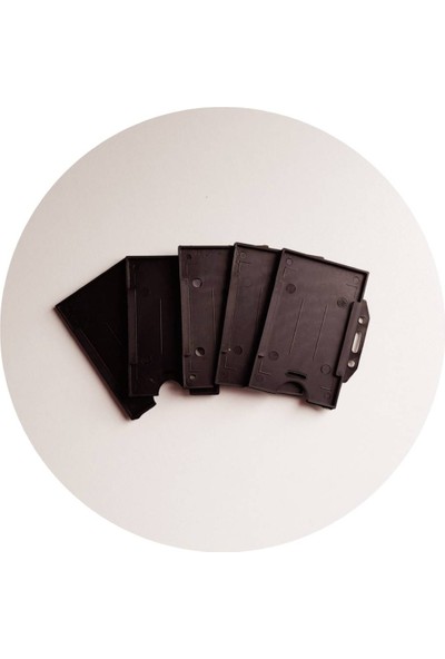 Dodo Bone Yaka Kartı Plastik Siyah Renk 5'li Kılıf Dodo Bone Yaka Kartı Plastik Siyah Renk 5'li Kılıf