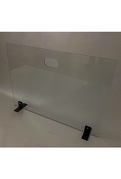 Sandıktan Al Şömine Cam Siperlik Dekoratif Ayaklı , Camlı Siperlik Şömine Aksesuarı