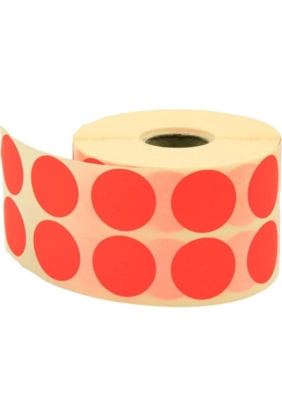 Taneks 20MM Kırmızı Nokta Etiket 2500’LÜ