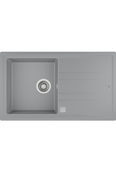 Teka - Stone 50 B-Tg Metallıc Grey - Ankastre Kumanda Sifonlu Granit Eviye - Metalik Gri - 86 cm - 115330021 Teka - Stone 50 B-Tg Metallıc Grey - Ankastre Kumanda Sifonlu Granit Eviye - Metalik Gri - 86 cm - 115330021