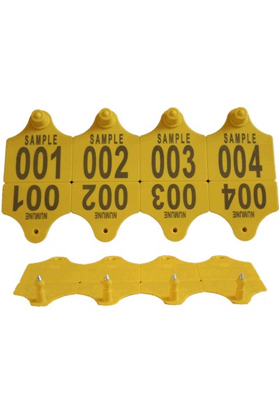 Modern Çiftlik Büyükbaş Hayvan Kulak Küpesi Mavi 1-50 Arası