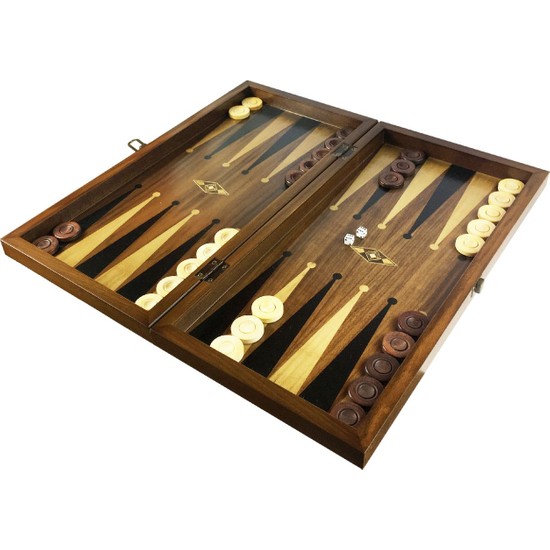 Helena Wood Art Eko Klasik El Yapımı Damalı Ahşap Tavla Seti Fiyatı