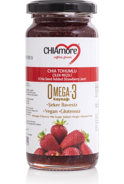 Chia Tohumlu Çilek Reçeli 300 gr Chia Tohumlu Çilek Reçeli 300 gr