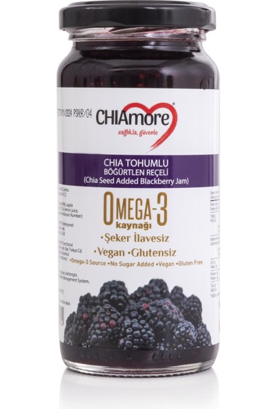 Chia Tohumlu Böğürtlen Reçeli 300 gr