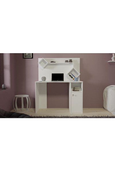Shila Home Beyza Çalışma Masası Beyaz