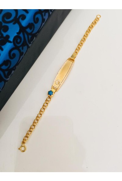 Çelikoğlu Kuyumculuk 8 Ayar Altın Bebek Çocuk Künyesi Bilekliği 1,34 gr