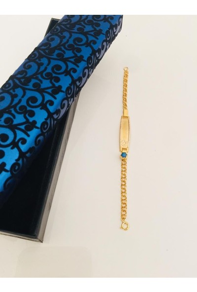 Çelikoğlu Kuyumculuk 8 Ayar Altın Bebek Çocuk Künyesi Bilekliği 1,34 gr