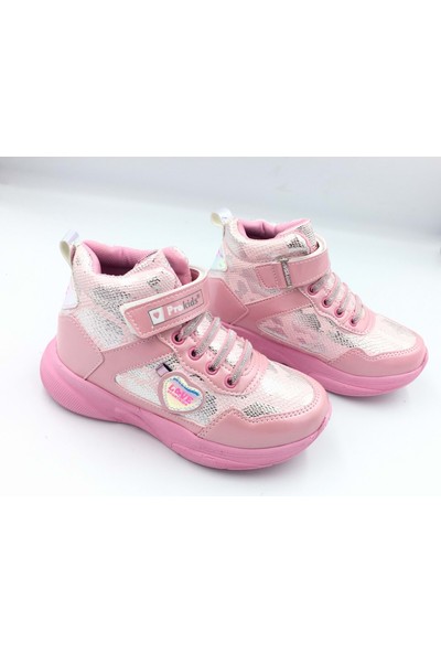 Pabuçhan Kız Çocuk Kısa Basket Spor Bot - BTMK00306-PEMBE-35