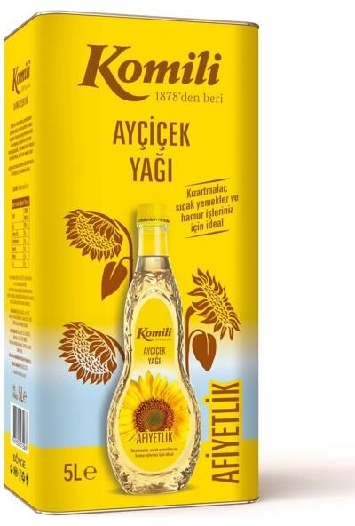 Komili Ayçiçek Yağı 5 Lt