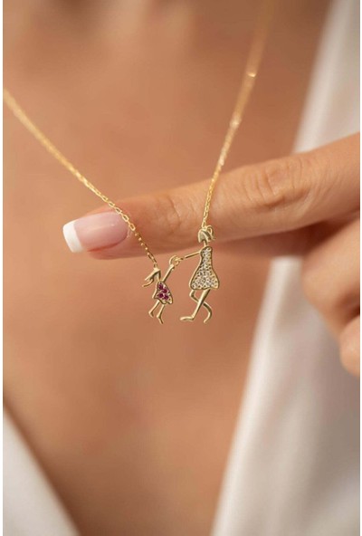 Eva Anne ve Çocuk Model 14 K Altın Kaplama Kadın Kolye Eva Anne ve Çocuk Model 14 K Altın Kaplama Kadın Kolye