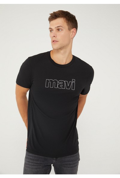 Mavi Erkek Mavi Logo Baskılı Siyah Tişört 065781-900 Mavi Erkek Mavi Logo Baskılı Siyah Tişört 065781-900