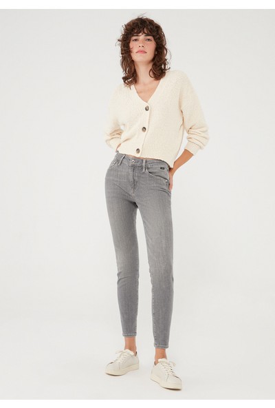 Mavi Kadın Tess Gri Jean Pantolon 100328-30085