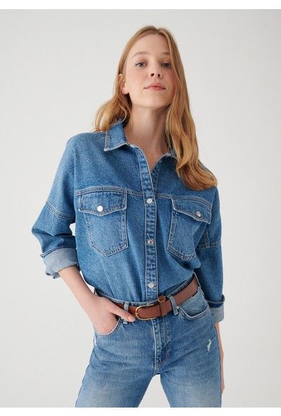 Mavi Kadın Kahverengi Kemer 198649-34614