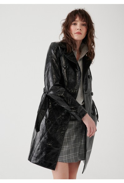 Mavi Kadın Rugan Trençkot 110575-900