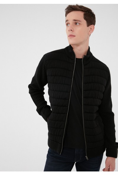 Mavi Erkek Fermuarlı Triko Ceket 070697-900