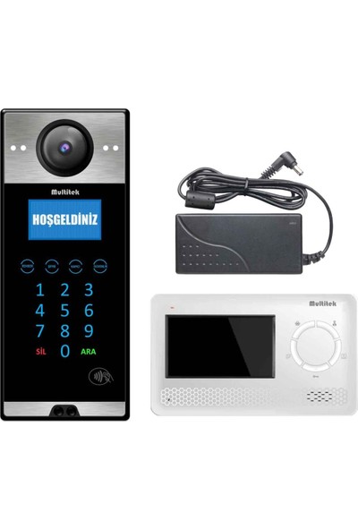 Multitek 3 Daire Mb-12 Görüntülü Diafon Beyaz Multitek 3 Daire Mb-12 Görüntülü Diafon Beyaz