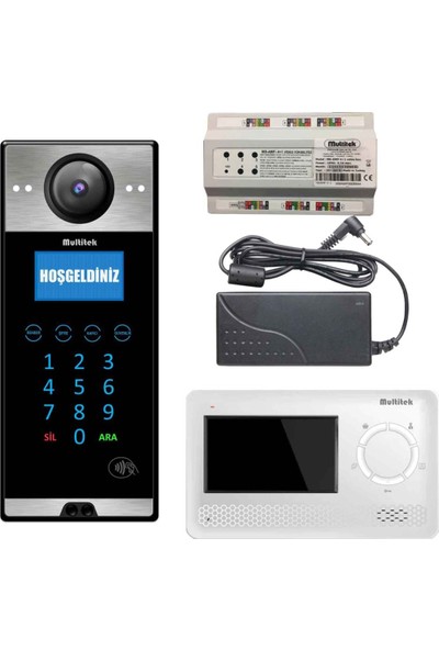 Multitek 17 Daire Mb-12 Görüntülü Diafon Beyaz Multitek 17 Daire Mb-12 Görüntülü Diafon Beyaz