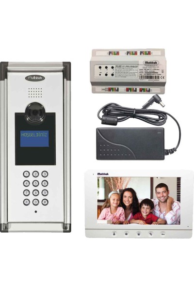 Multitek 9 Daire 7 Inç Görüntülü Diafon (Mb-10/mb-73)Beyaz Multitek 9 Daire 7 Inç Görüntülü Diafon (Mb-10/mb-73)Beyaz