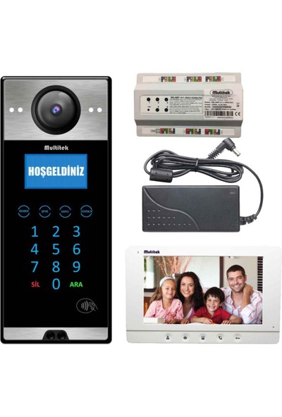 Multitek 16 Daire 7 Inç Görüntülü Diafon (Mb-12/mb-73)Beyaz Multitek 16 Daire 7 Inç Görüntülü Diafon (Mb-12/mb-73)Beyaz