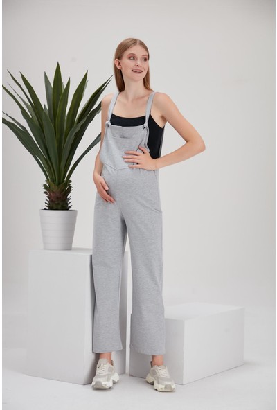 Işşıl 4493-BAĞLAMALI Askı Diz Yapmayan Penye Hamile Bahçıvan-Tulum