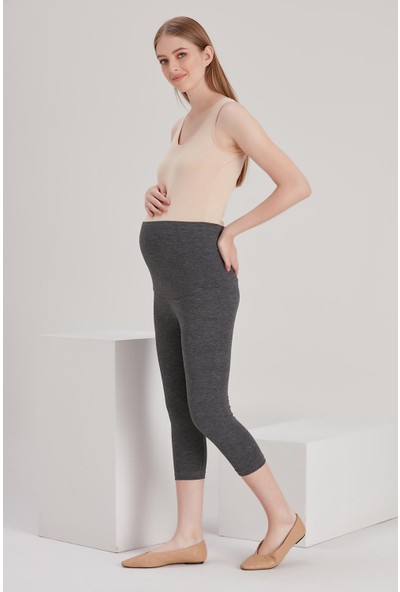 Işşıl 4466-HAMILE Pamuk Lycralı Kapri Tayt