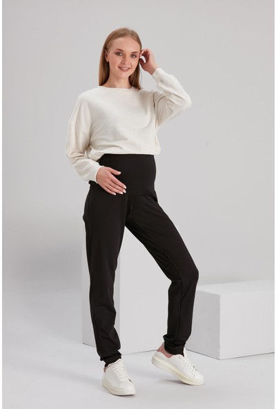 Işşıl 4462-YÜNLÜ Dalgıç Kumaş Spor Hamile Eşofman Alt