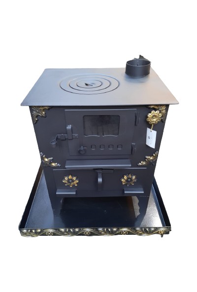 Karali Kuzine 45’lık Camlı Şomine Rize Kuzinesi (Tablalı)